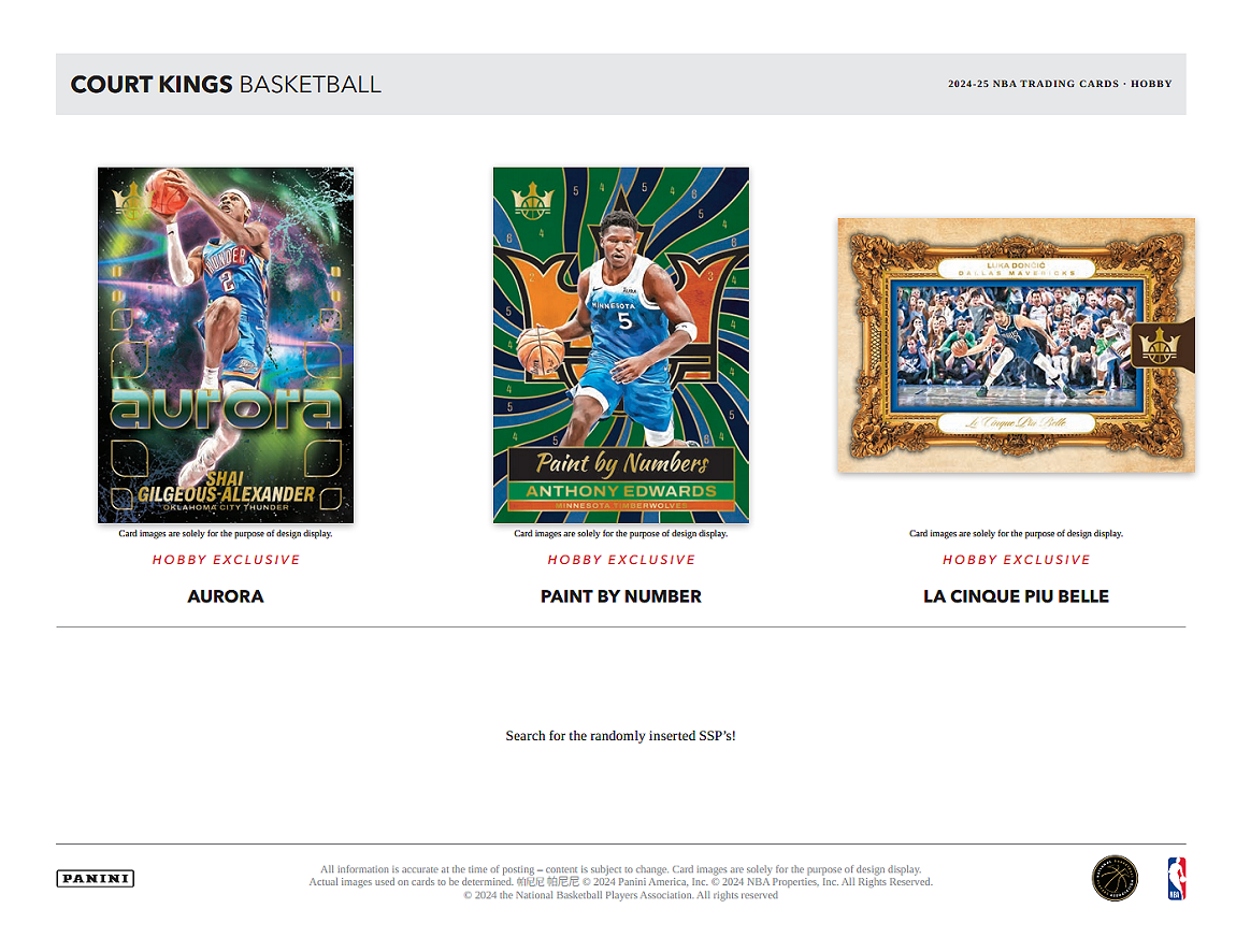 2024-25 NBA Panini Court Kings