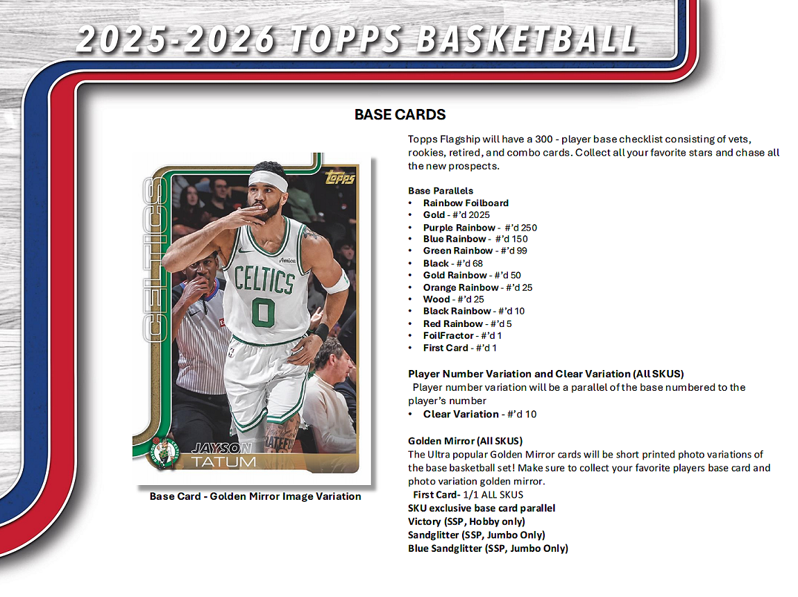 2025-26 NBA Topps Flagship Jumbo