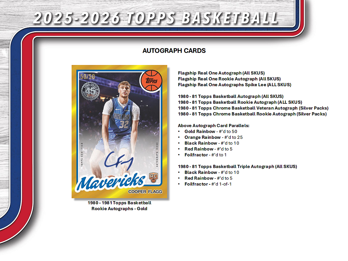 2025-26 NBA Topps Flagship Jumbo