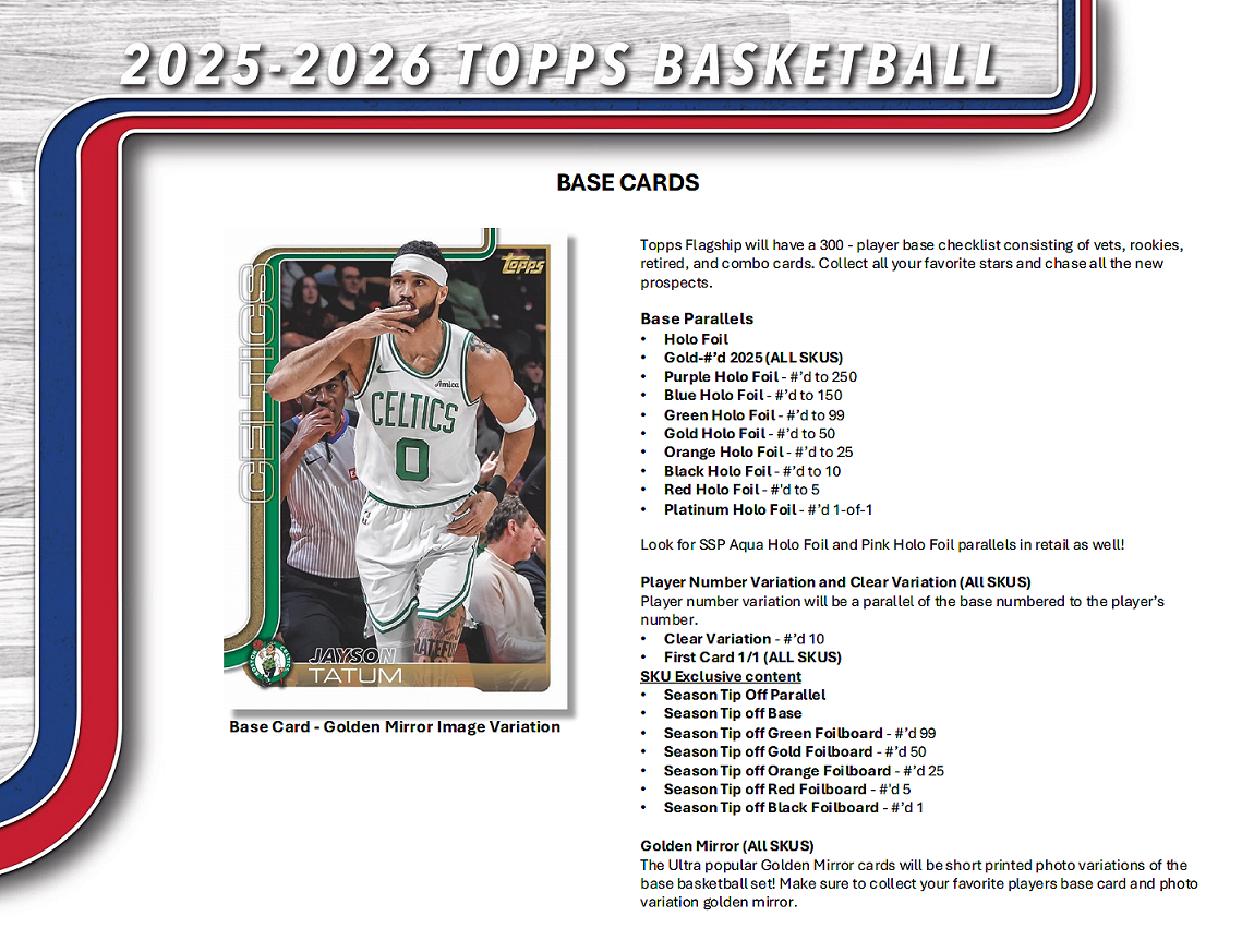 2025-26 NBA Topps Flagship Value Box