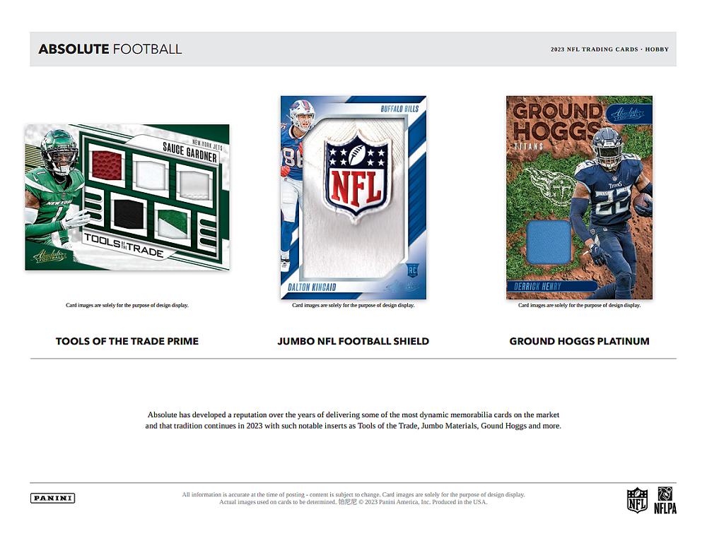 2023 NFL Panini Absolute