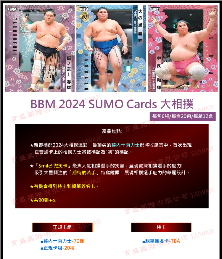 BBM 2024 SUMO Cards 大相撲