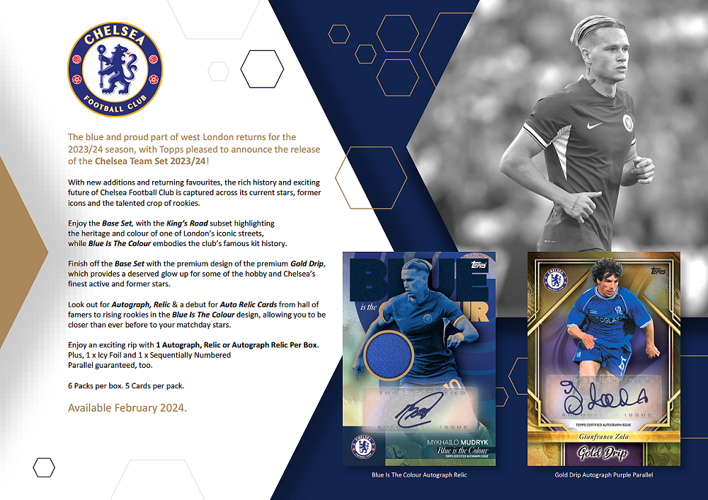 2023/24 Topps Chelsea Team Set