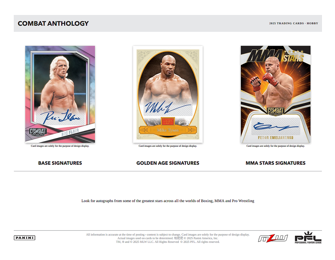 2025 Panini PFL Professional Fighters League Combat Anthology