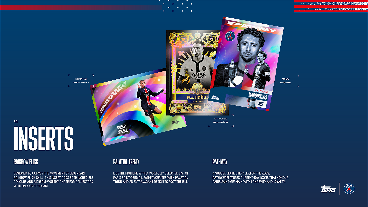 2024/25 Topps Paris Saint-Germain Team Set 巴黎聖日耳曼足球隊卡